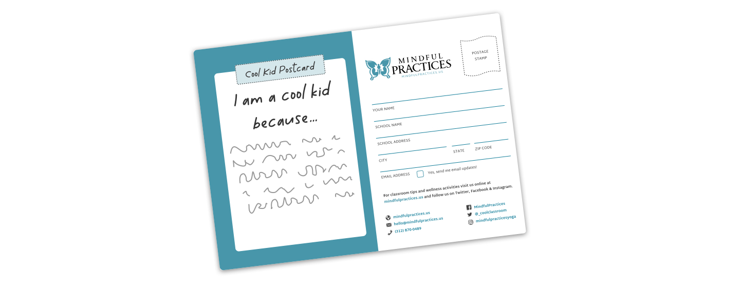 Cool Kid Postcard – Mindful Practices